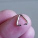20/50x Steel Strong Triangle Pendant Bails, Triangle Jump Rings, Pinch ...