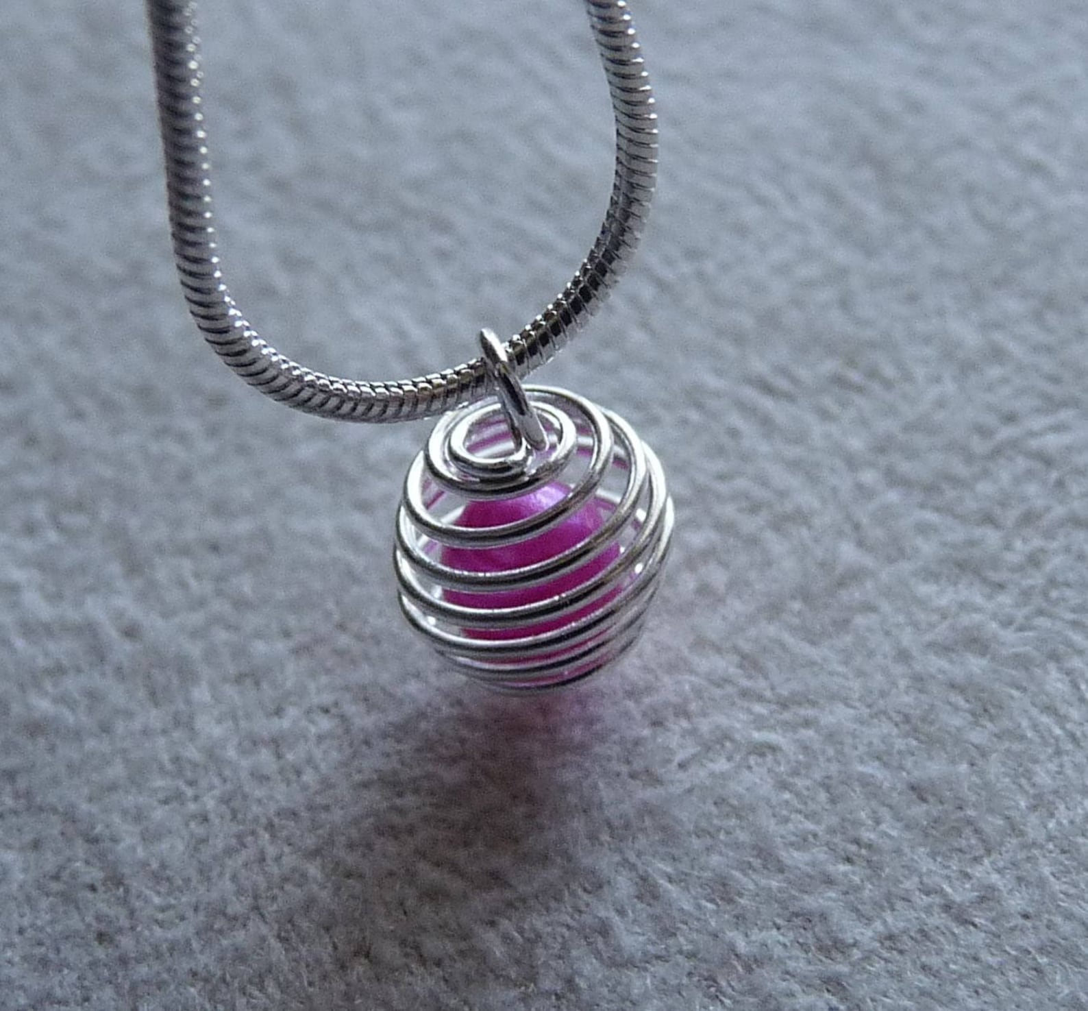 50x Bulk Pearl Bead Cages, 9x12mm Silver Plated Wire Spiral Pearl ...