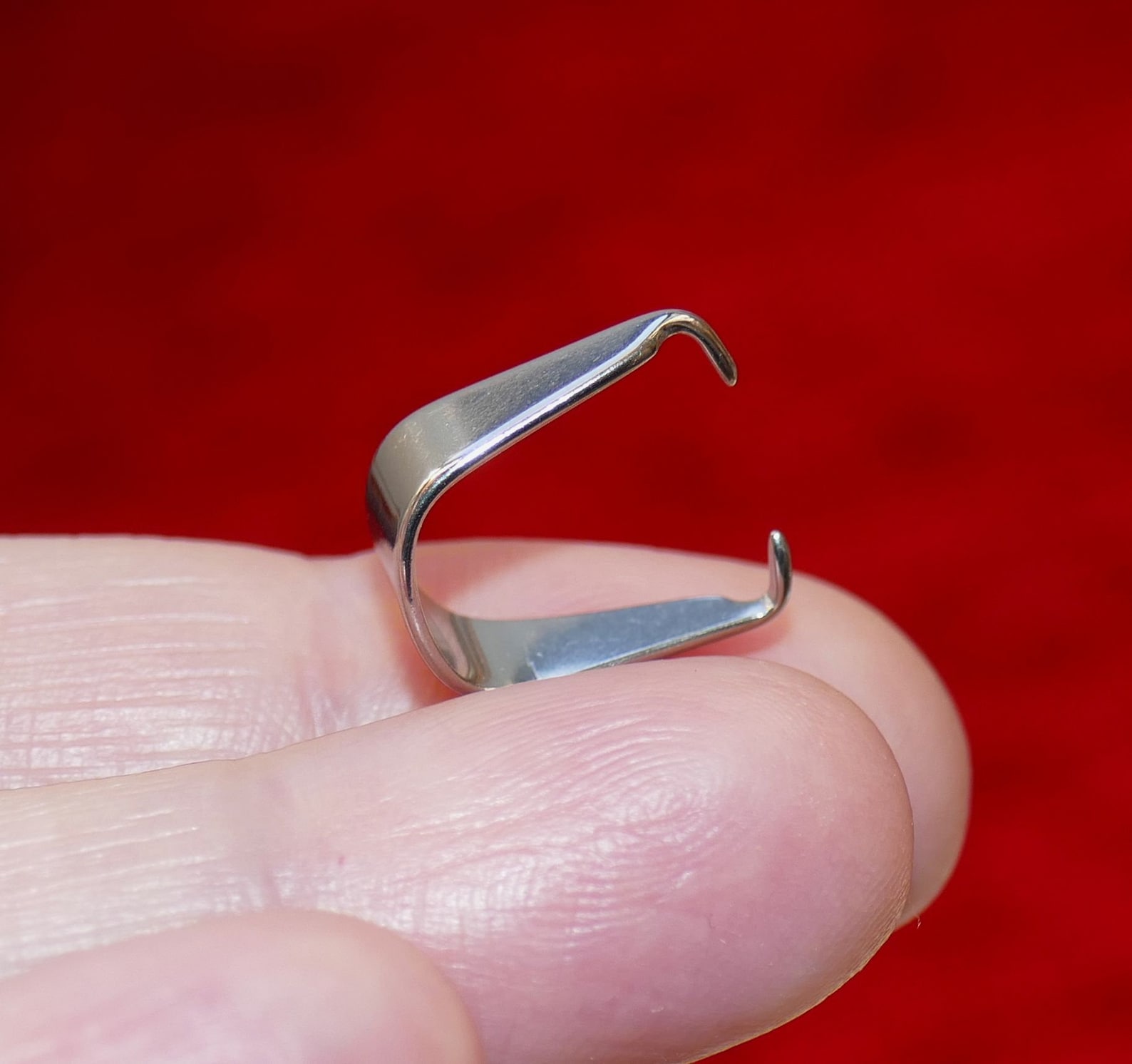 4x Stainless Steel Large Pinch Clip Bail, No Fade Silver Tone 14mm ...
