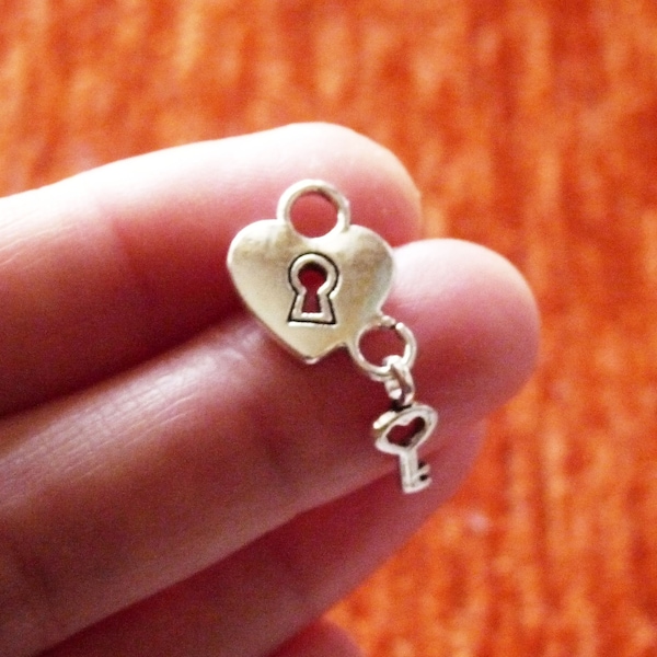 Small Key Charms - Etsy