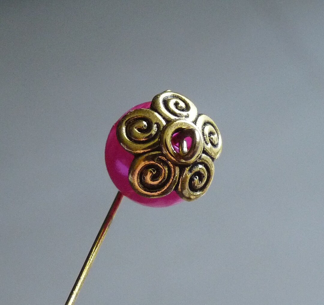 10x Flower Bead End Caps, Antique Gold Tone Beading Supplies C341 - Etsy