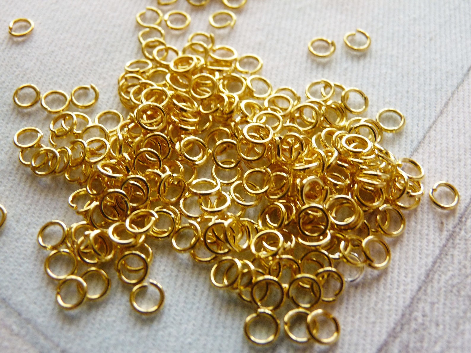 3mm Gold Jump Rings Gold Plated Jump Rings 3mm Open Jump - Etsy