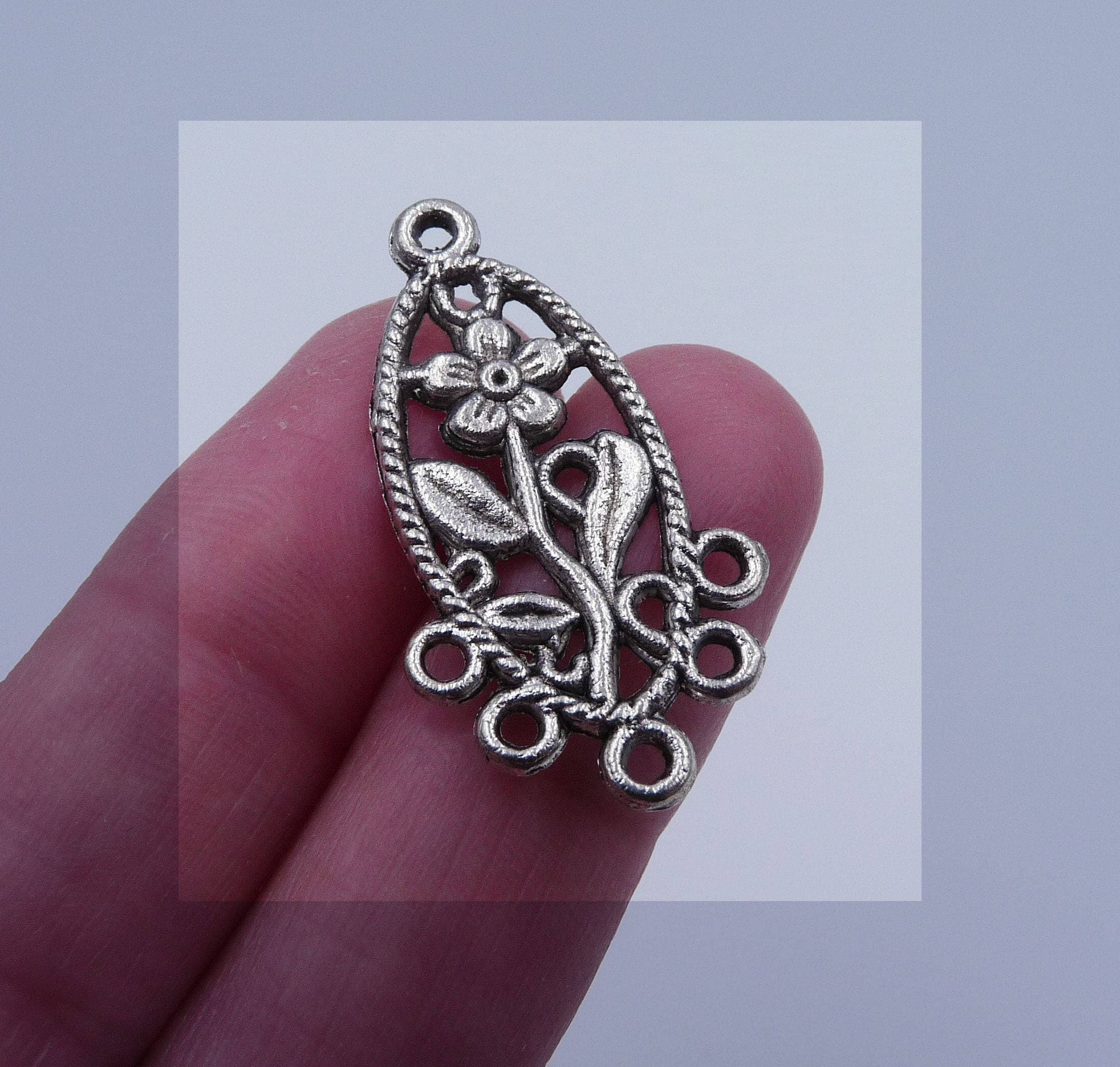 Jewelry Making & Beading Jewelry & Beauty 2x Flower Chandelier 5 Hole ...