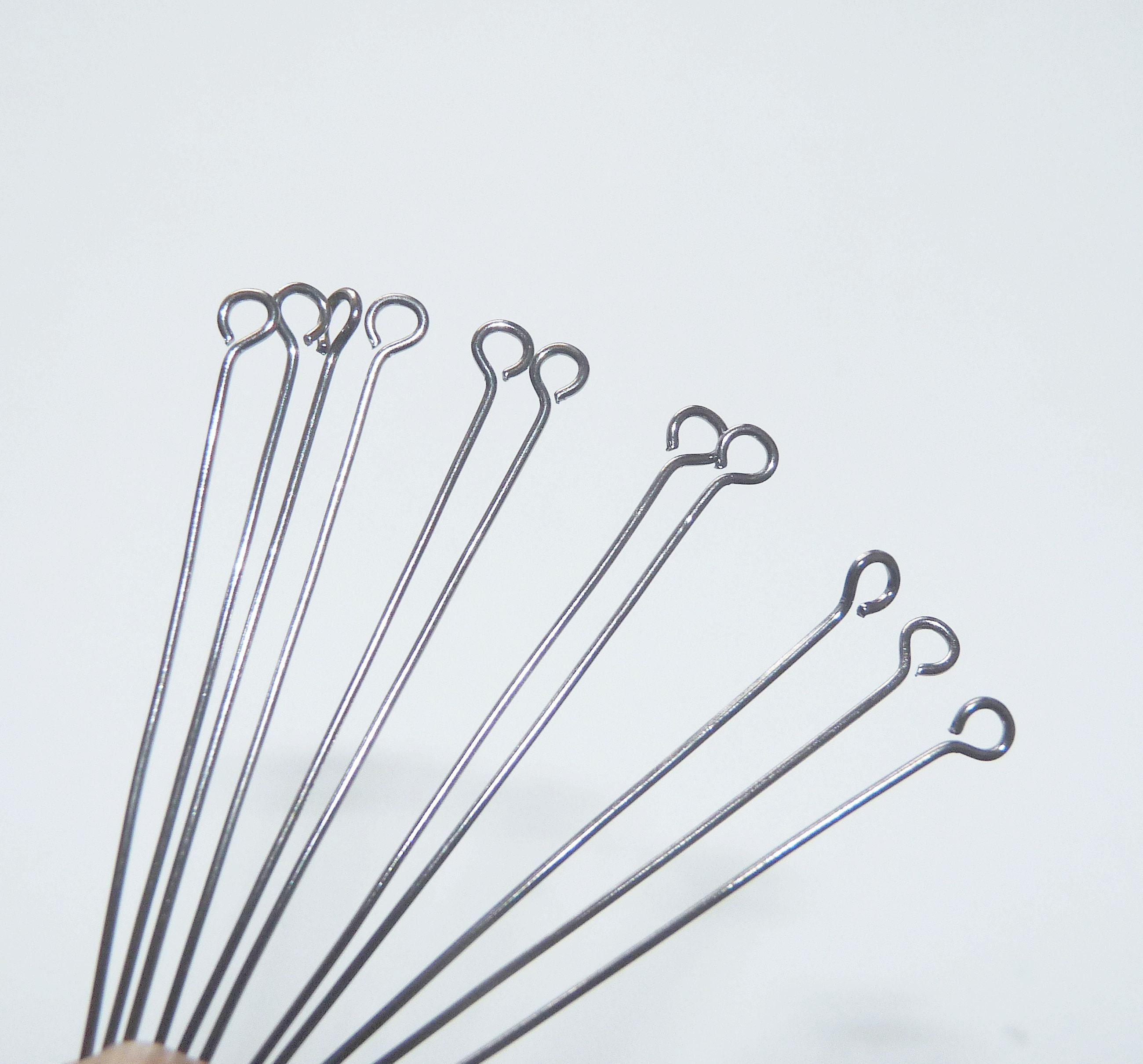 30x Stainless Steel 30mm/50mm Eye Pins 2 Inch Long Eye - Etsy