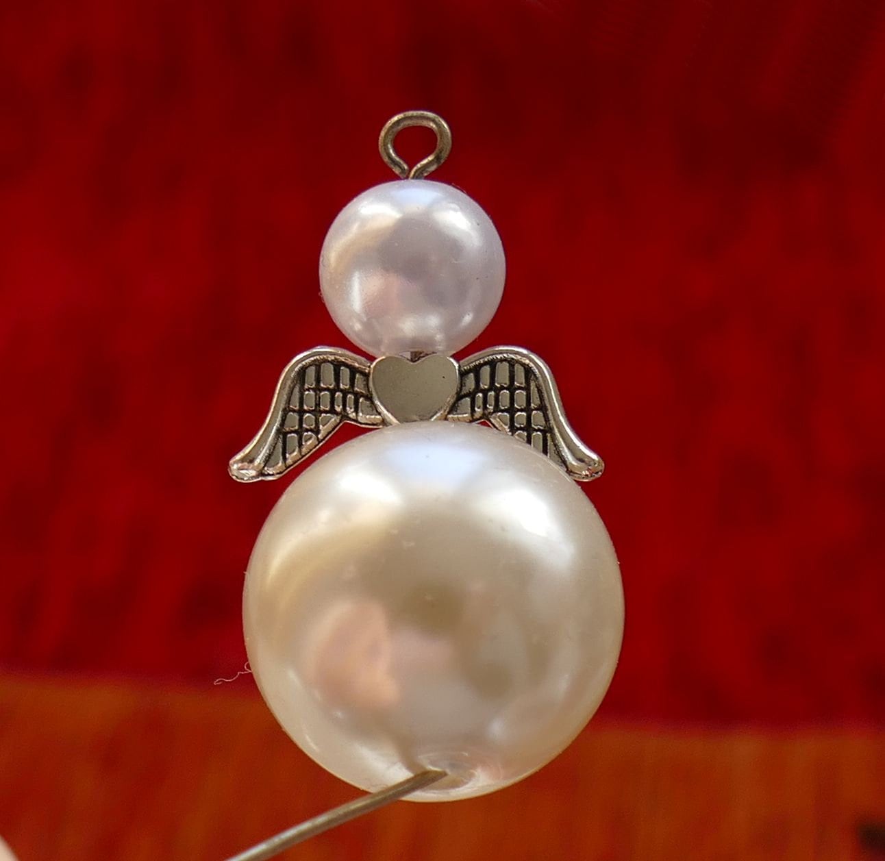 10x Angel Wing Charm Spacer Beads Antique Silver Tone Metal | Etsy