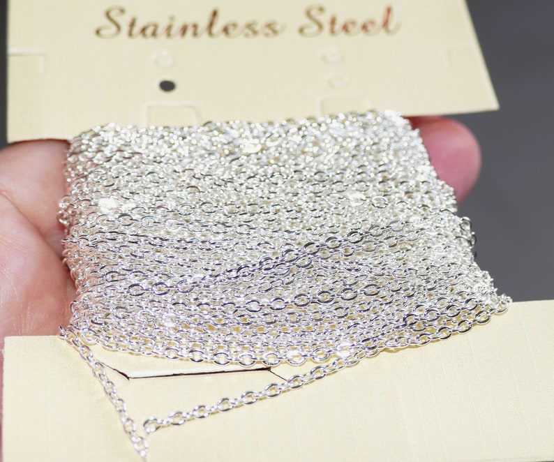 3.3 Feet 316L Gold/silver Stainless Steel Cable Soldered Link | Etsy