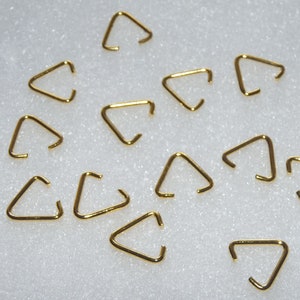 20x Gold Pendant Connector Strong Triangle Pinch Clip Bails - Etsy