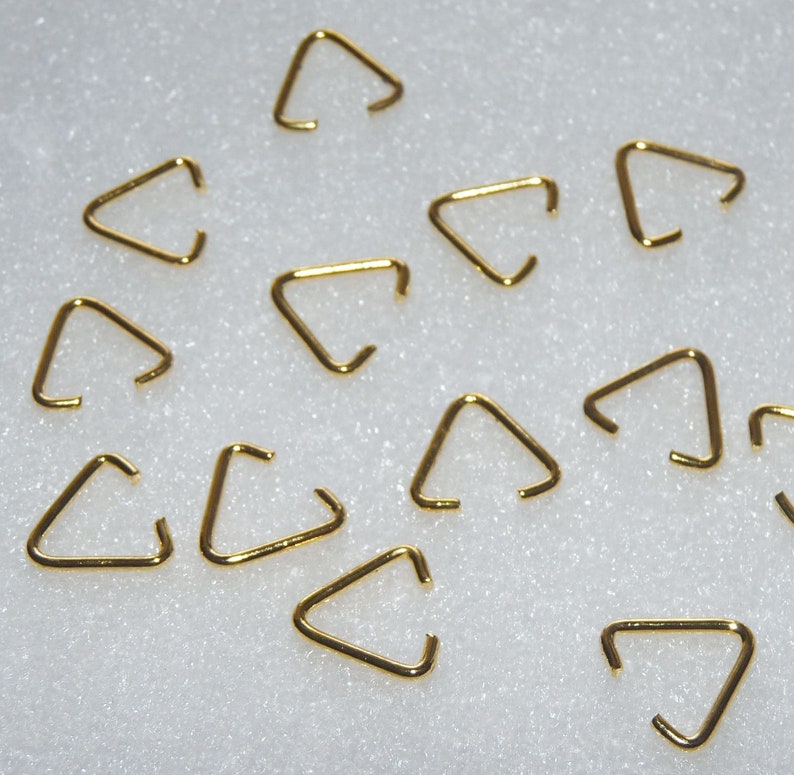 20x Gold Pendant Connector Strong Triangle Pinch Clip Bails - Etsy