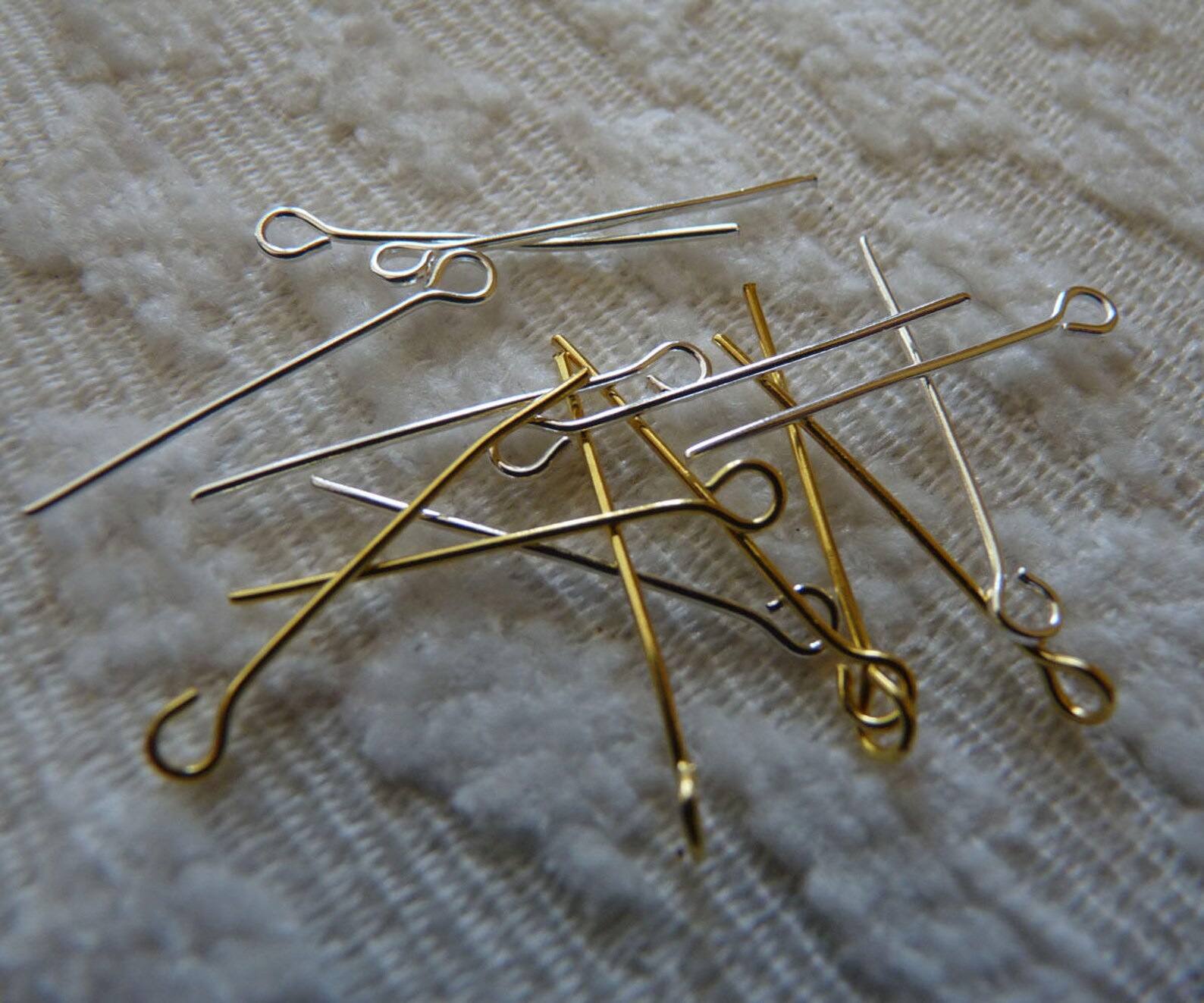 Eye Pins 25mm Eyepins Silver/gold Color Eye Pins Pins for - Etsy