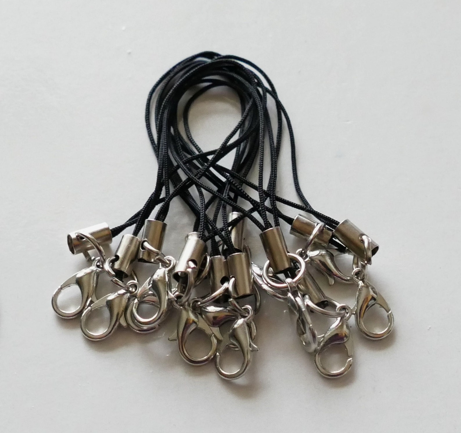 10x Black/red/pink/green Lanyard Lariat Strap Cord Lobster Clasp Rope ...