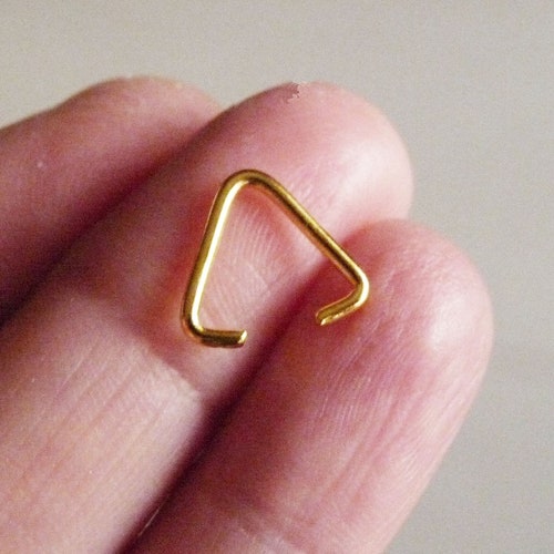 20x Gold Pendant Connector Strong Triangle Pinch Clip Bails - Etsy