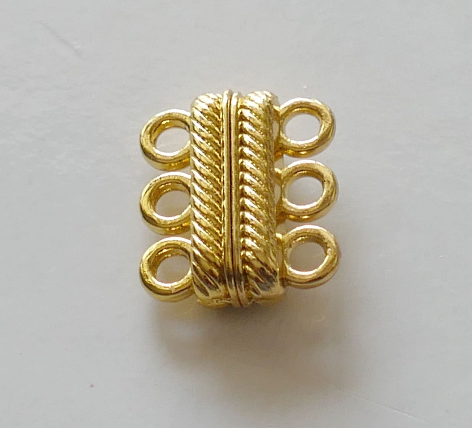 1 Piece 3 Strand Magnetic Clasps, 3 Hole Magnetic Clasps, Multi Strand ...