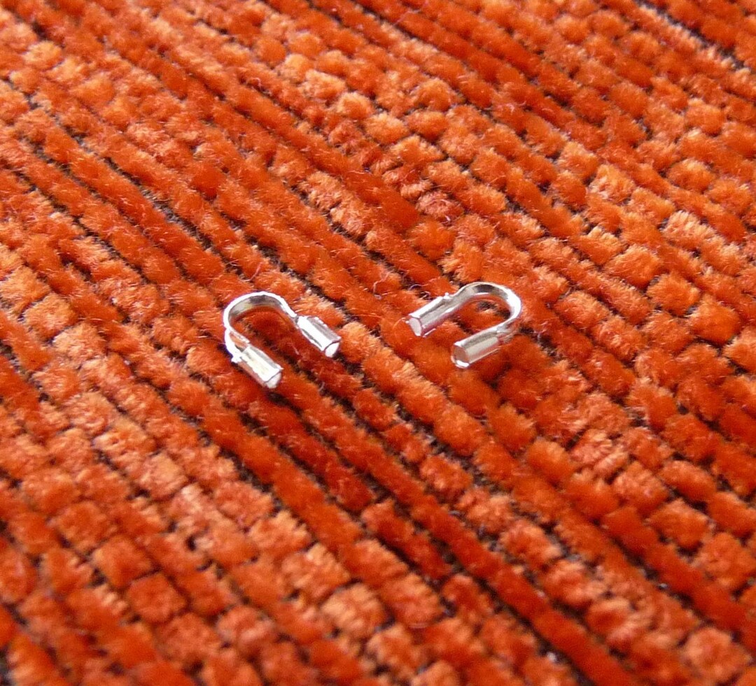 50/100x Wire End Protector Guards, 4.5x4mm Silver Plated Thread Ends - Etsy