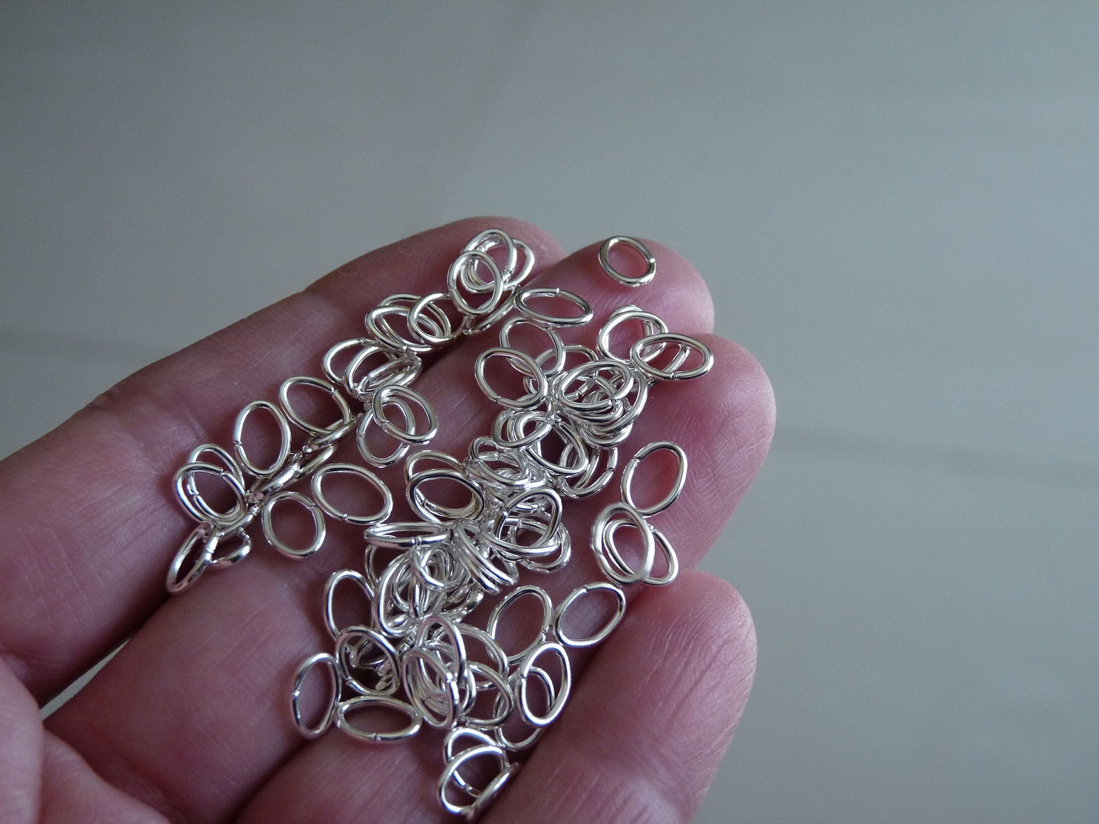 50/100x Silver Plated Oval Open 5x7mm Jump Rings Charm/clasp | Etsy