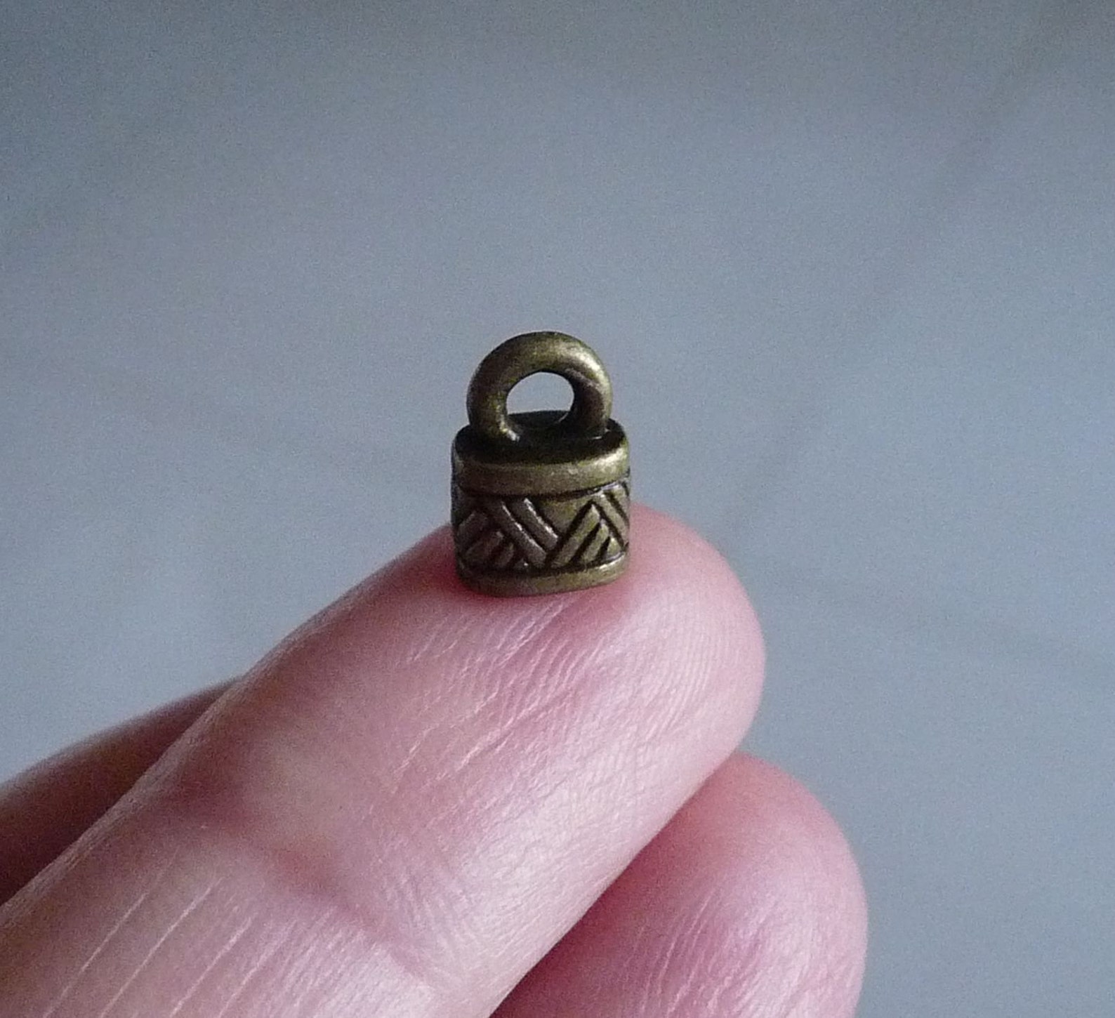 20x Cord End Caps 4mm Flat Cord Ends Bronze Cord Endings - Etsy