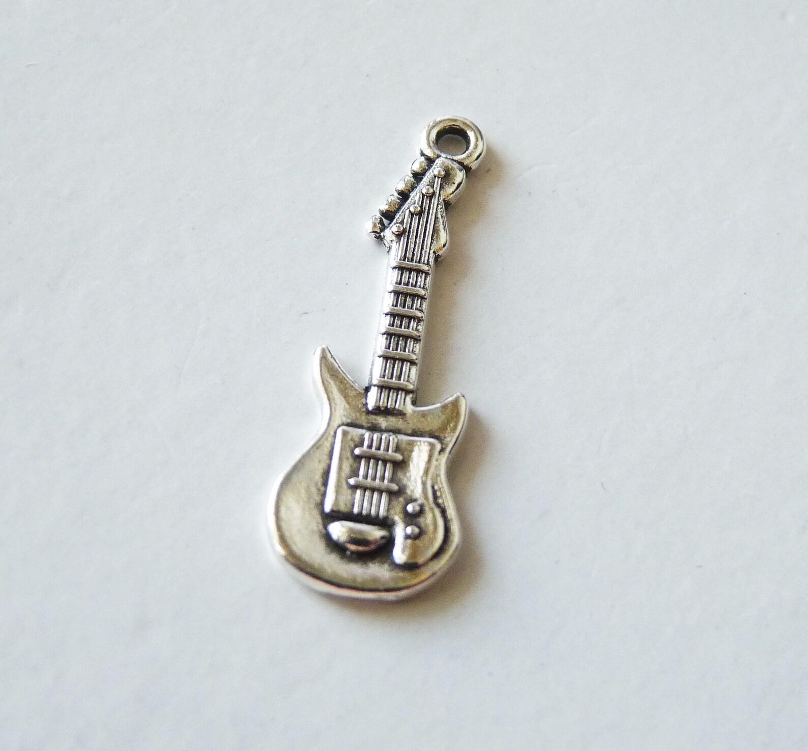 4/8x Guitar Charm Antique Silver Music Charms Electric - Etsy