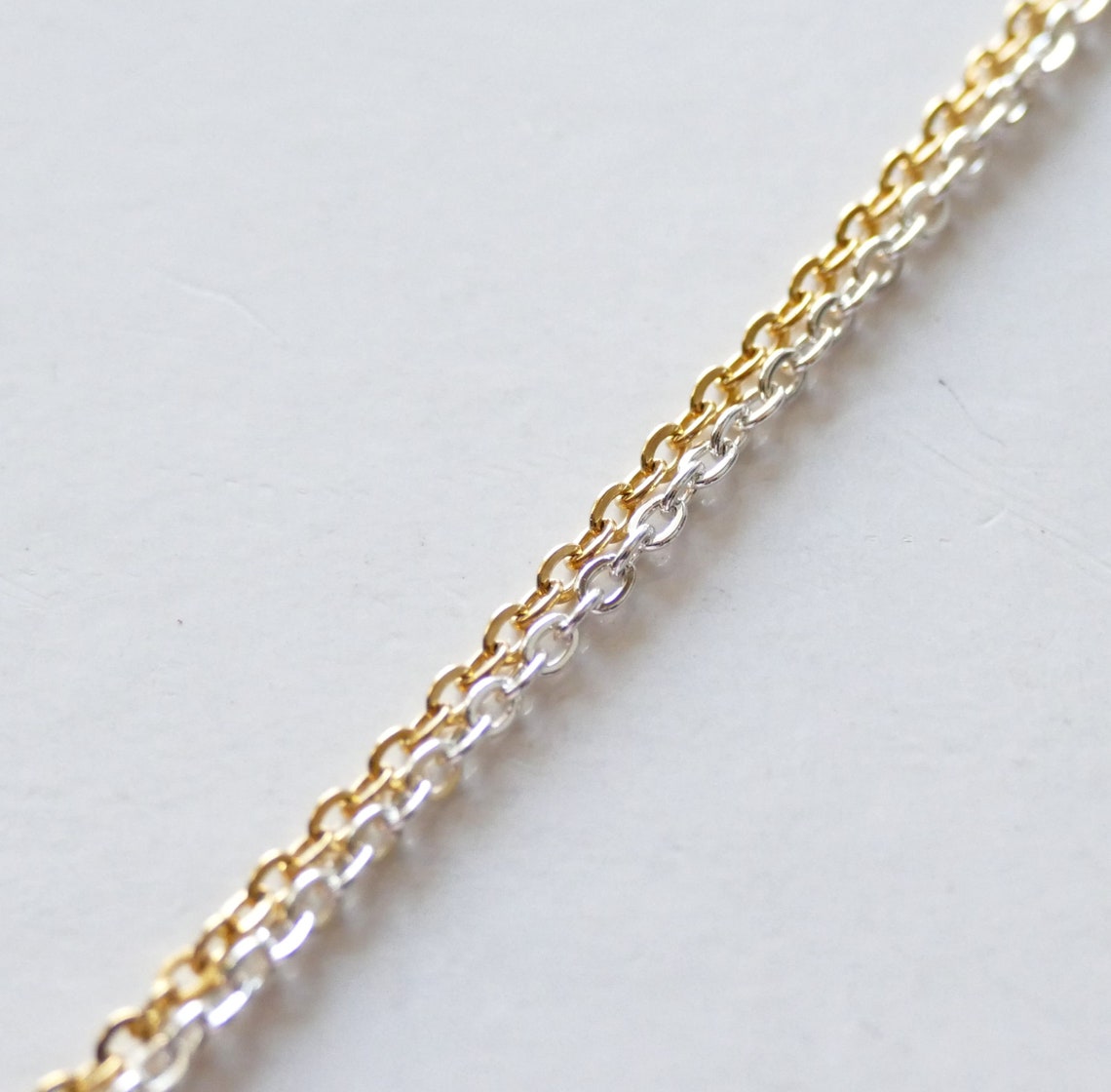 3.3 Feet 316L Gold/silver Stainless Steel Cable Soldered Link Chain, 1M ...