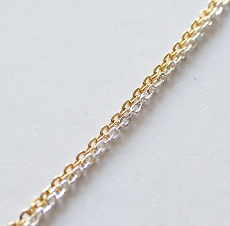 3.3 Feet 316L Gold/silver Stainless Steel Cable Soldered Link | Etsy