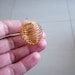 4x Gold Plated Large Bead Cage 25x30mm Pearl Cage Pendants, Spring Wire ...