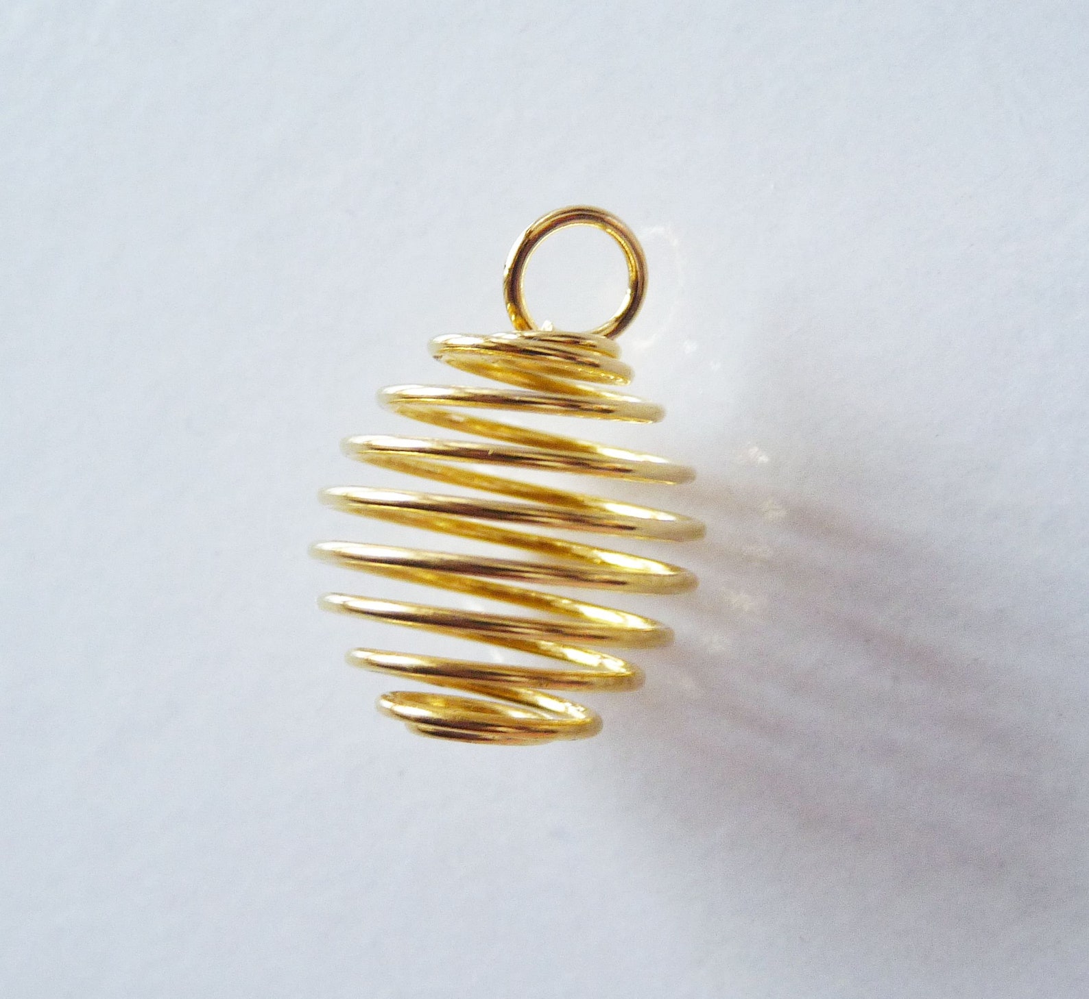 5/10x Gold Plated Pearl Bead Cage Pendant 15x20mm Wire Pearl | Etsy