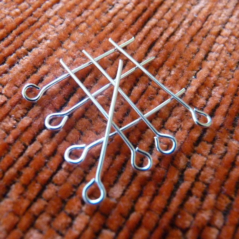 Eye Pins 25mm Eyepins Silver/gold Color Eye Pins Pins for - Etsy