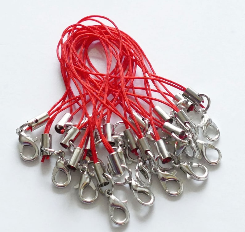 10x Black/red/pink/green Lanyard Lariat Strap Cord Lobster Clasp Rope ...