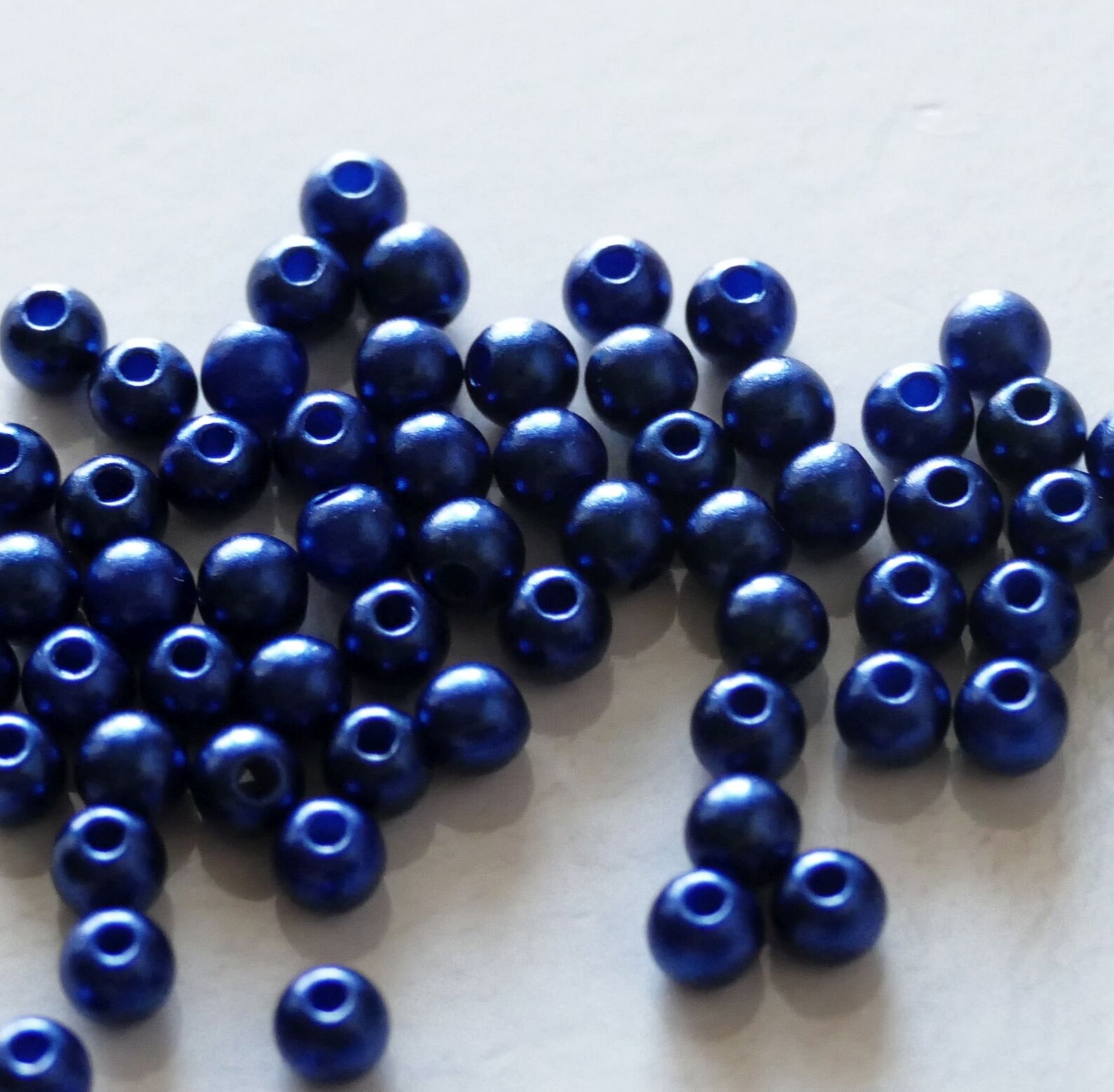 100x Green/Blue/Purple/Orange/Gray 4mm Round Acrylic Pearl | Etsy