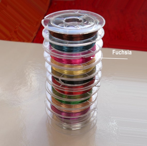1 Roll Copper Round Multi Color 10M Wire Cord 33 Feet 0.4mm - Etsy