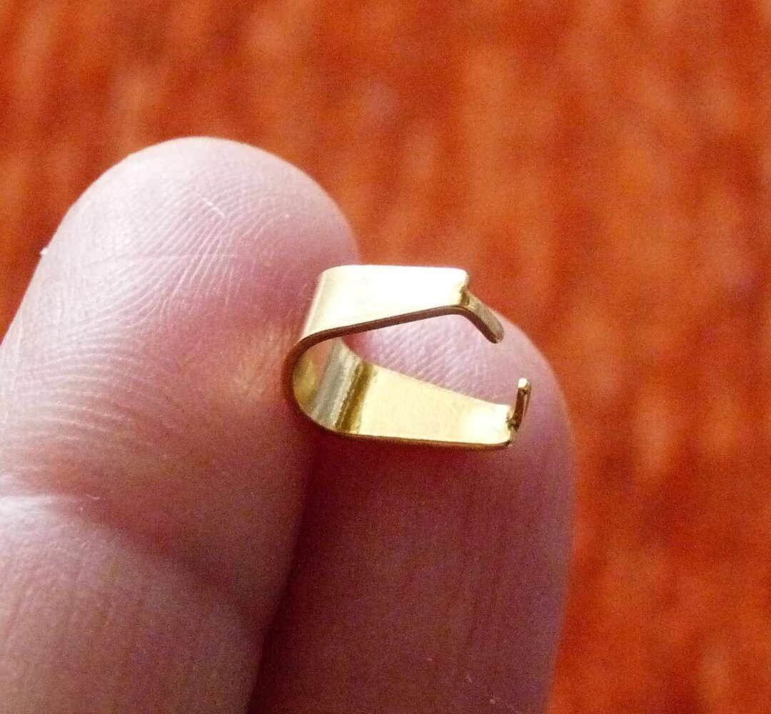 20x Gold Stainless Steel Pinch Bail, Bead Clamps, Connectors C332 - Etsy