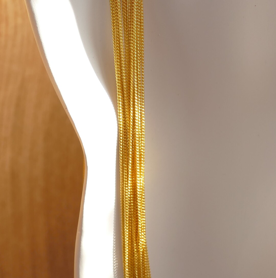 1M Gold Color Closed Curb Link Chain F118 - Etsy