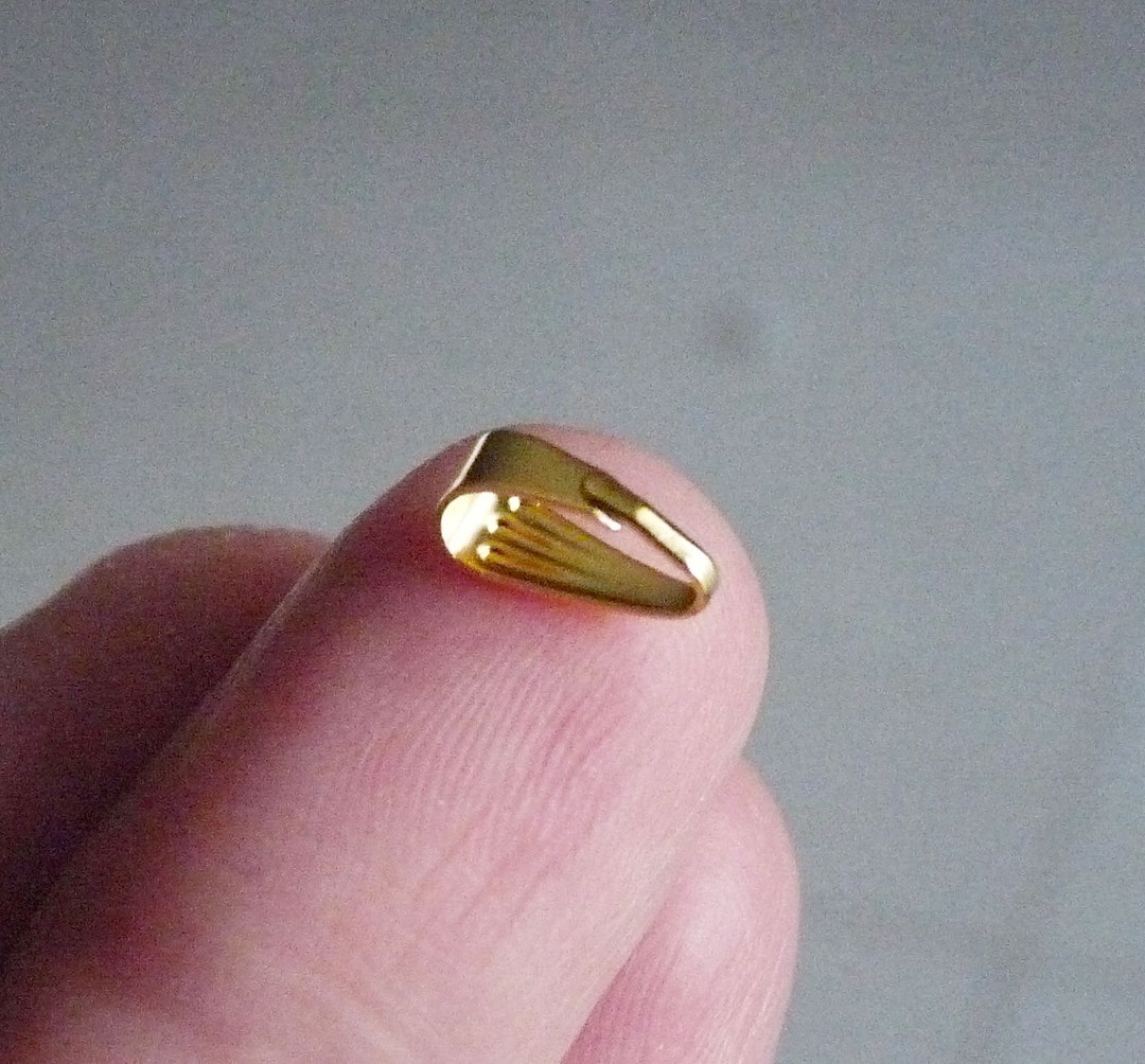 20/50x Gold 9mm Pendant Bail Connectors, Gold Tone Pinch Sliders, Snap ...