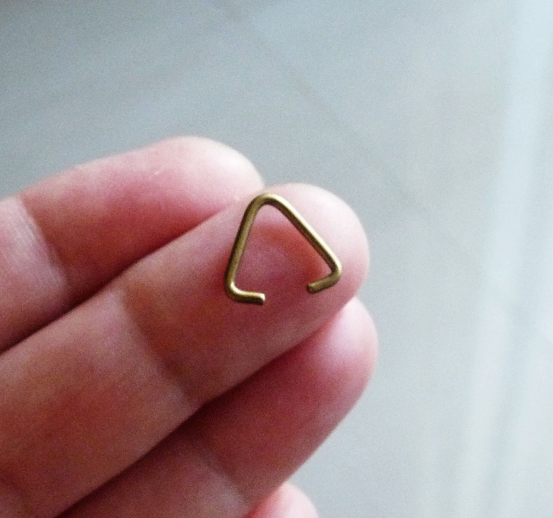20x Bronze Triangle Pendant 12mm Bail, Pendant/charm Connectors C529 - Etsy