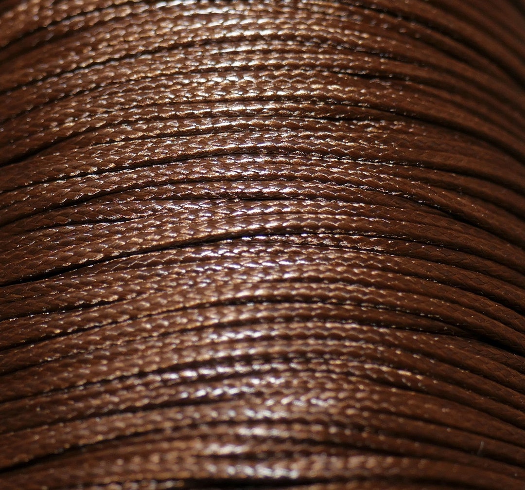 1/5 Y Brown 1mm Korean Waxed Round Corduroy Necklace/cord, Beading ...