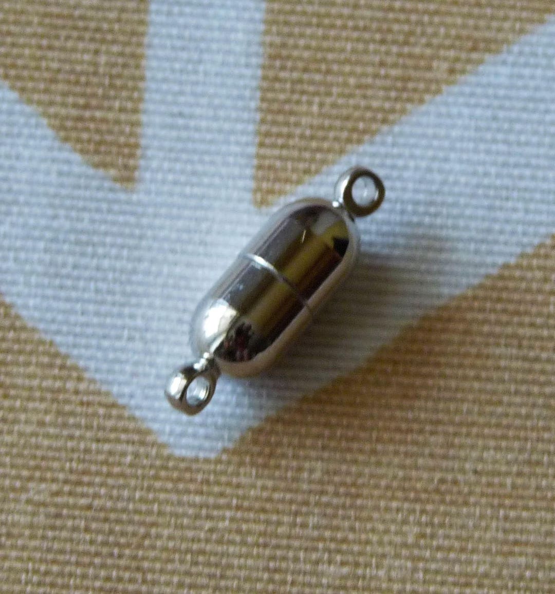 2x Barrel Magnetic Clasps, Jewelry Closures, Dull Silver B055 - Etsy