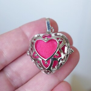 1x Heart Charm Pearl Cage Pendant Angel Caller Bola Harmony - Etsy