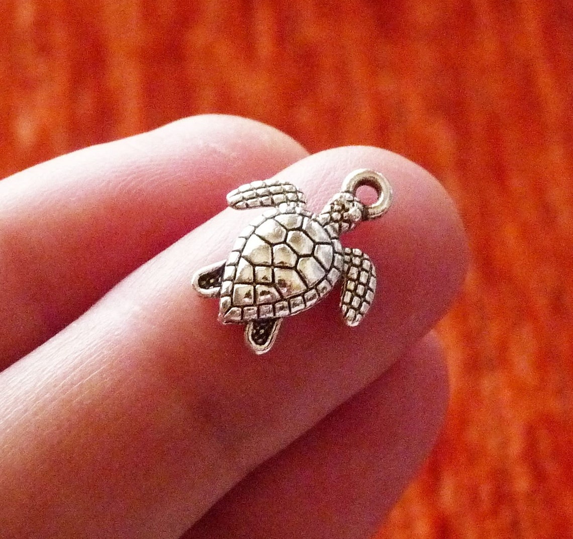 5/10x Turtle Charm Sea Turtle Charms Animal Charms Tortoise | Etsy