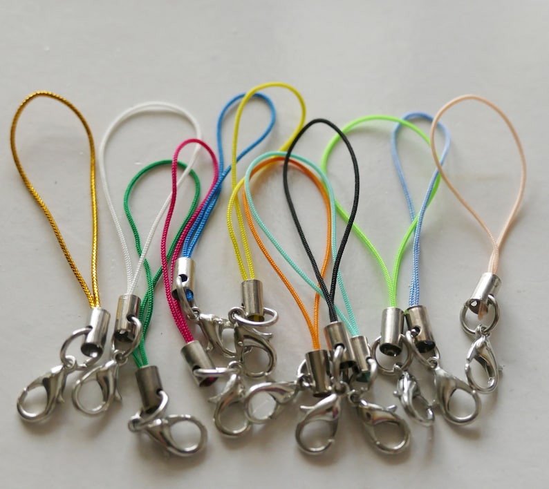 10x Black/red/pink/green Lanyard Lariat Strap Cord Lobster Clasp Rope ...