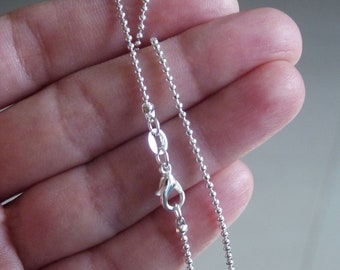 16 Inch Silver Chain - Etsy