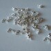 20/50/100x Calottes End Knot Cover Crimp Beads, Silver Color Clamshell ...