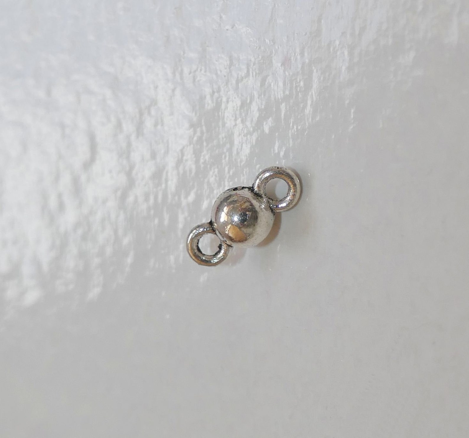10/25x Tiny Ball 2 Hole Earring Connector Charms Antique | Etsy