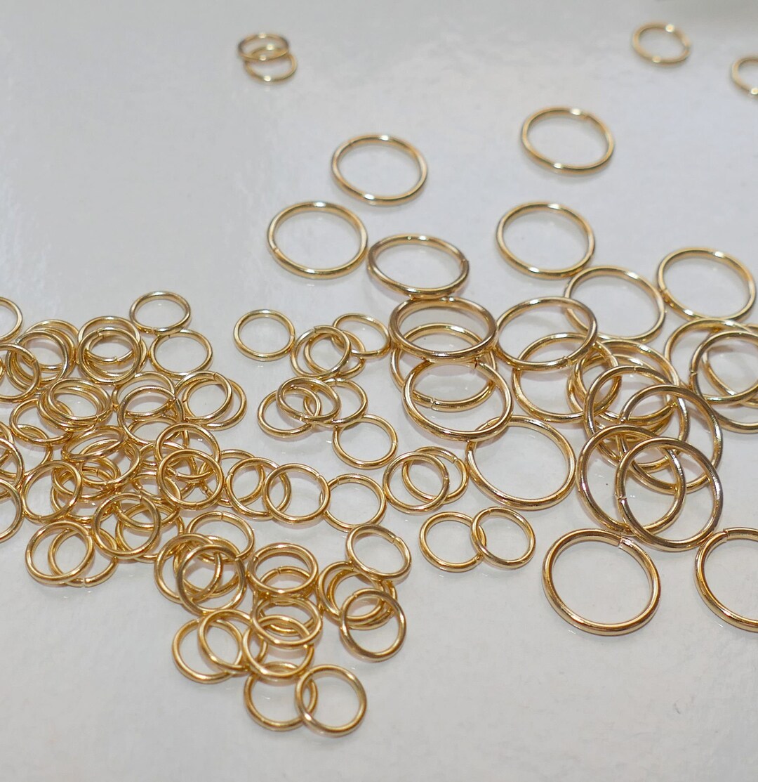 20x Gold Stainless Steel Jump Rings 7mm/8mm/10mm/12mm Jump Rings G368 ...