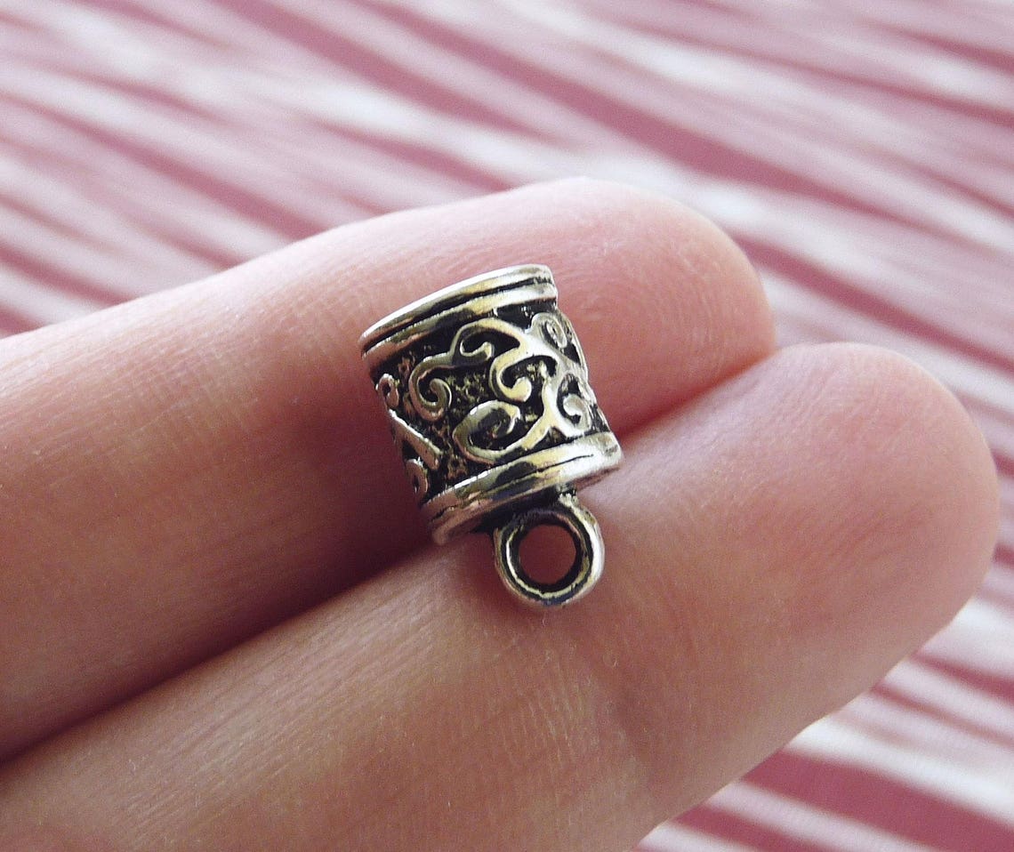 8x Cord Ends 5mm, Silver Tone Cord Ending, Cord End Cap, Bead Stopper ...