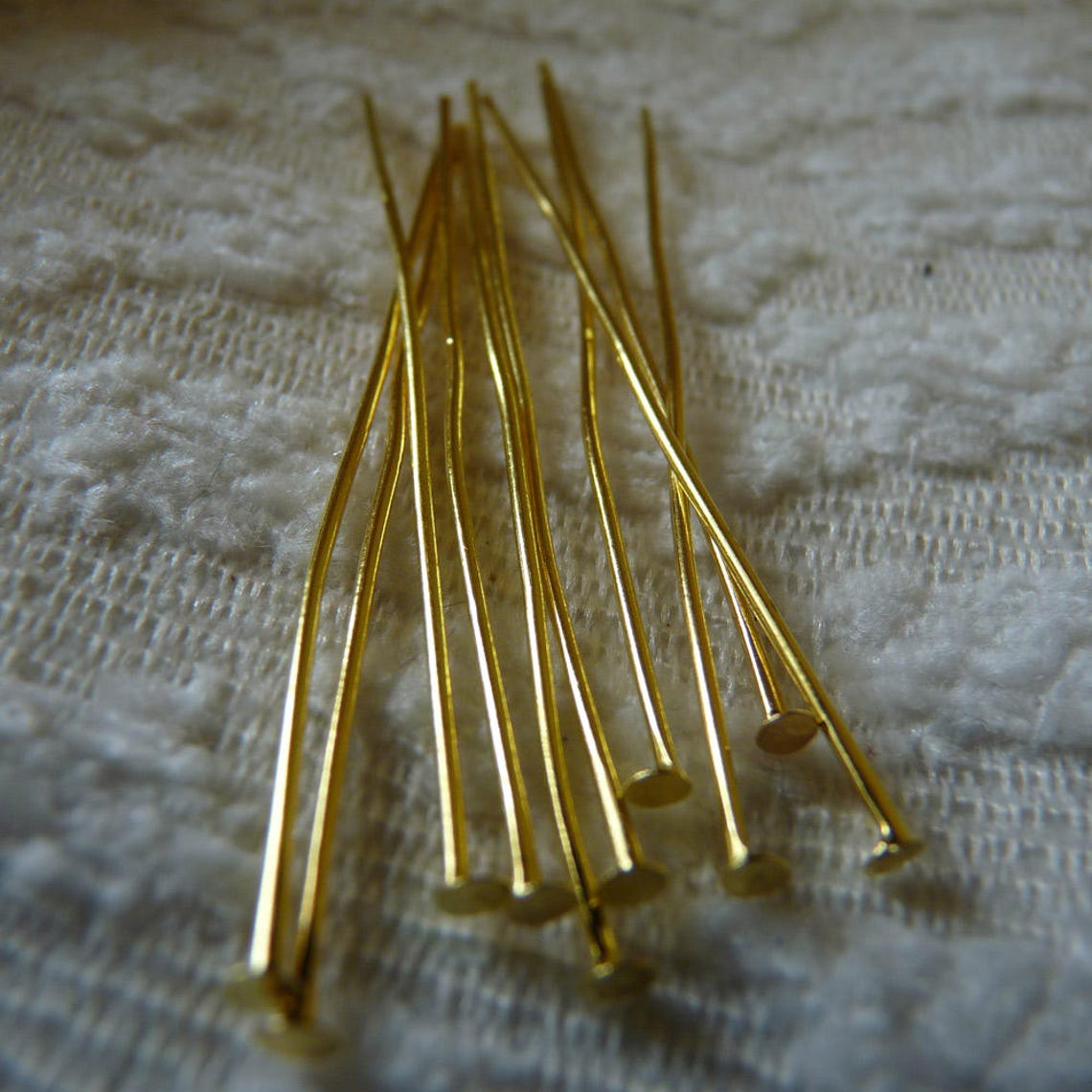 20/50x Flat Head Pins, 50mm Gold Silver Plated Flat Head Pins, 2 Inches ...