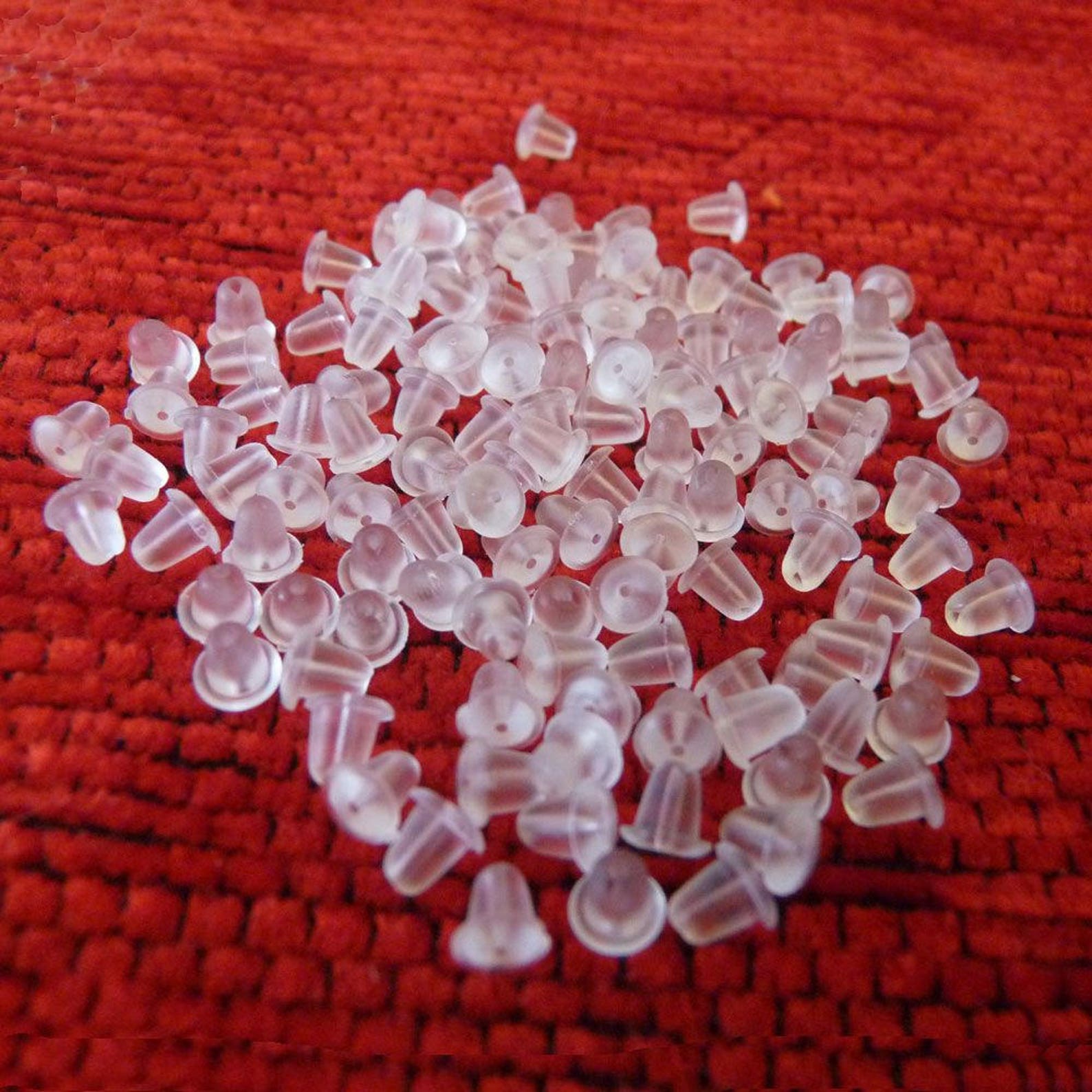 100x Earring Backs Rubber Earring Backs Soft Silicone - Etsy