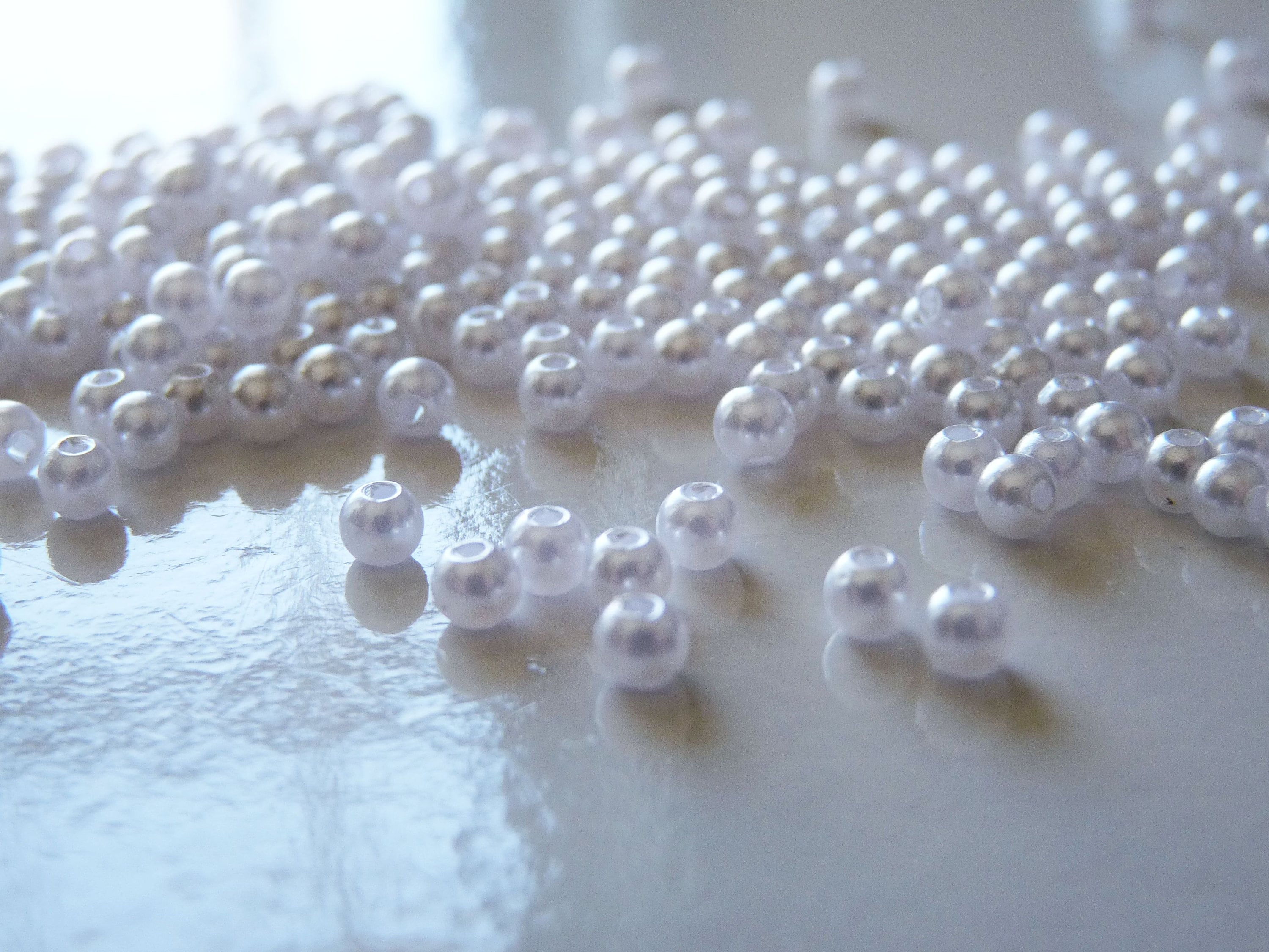 500 White Beads Pearl Beads 4mm Beads Spacer Beads White - Etsy