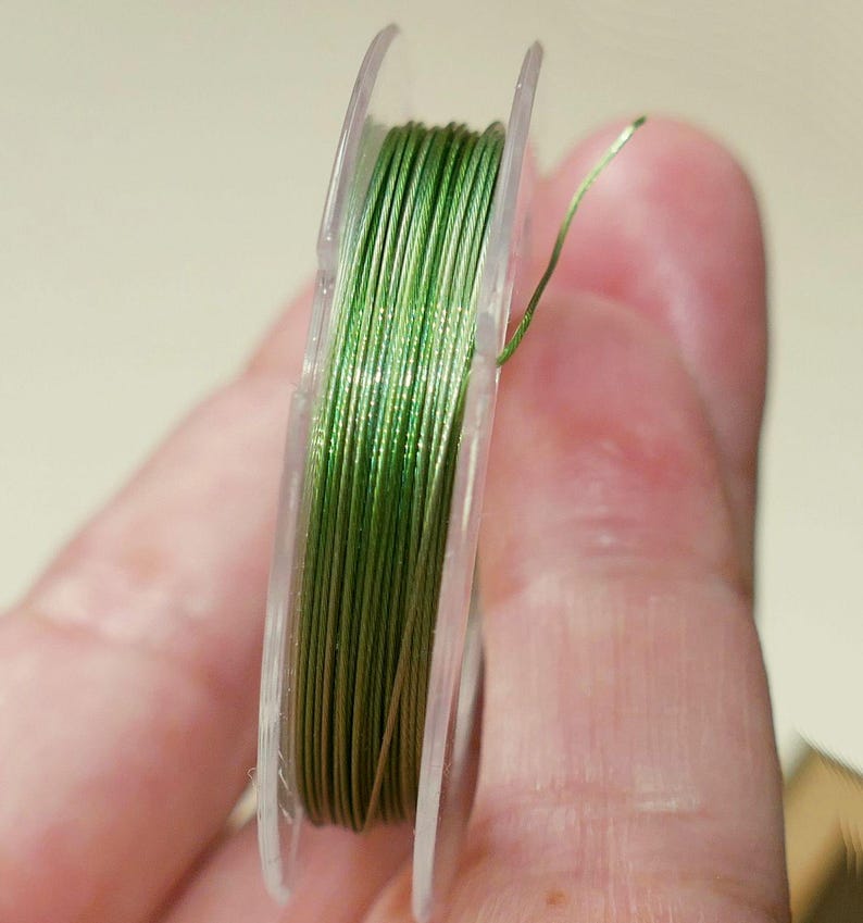 10 Y Tiger Tail Beading Wire Cord, 30 Feet 0.38mm White/black/red/blue ...