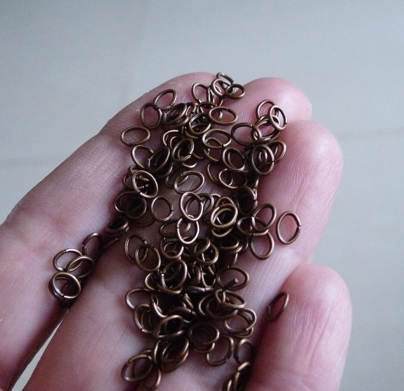 Jump Rings Oval Jump Rings Copper Jump Ring Copper Split - Etsy