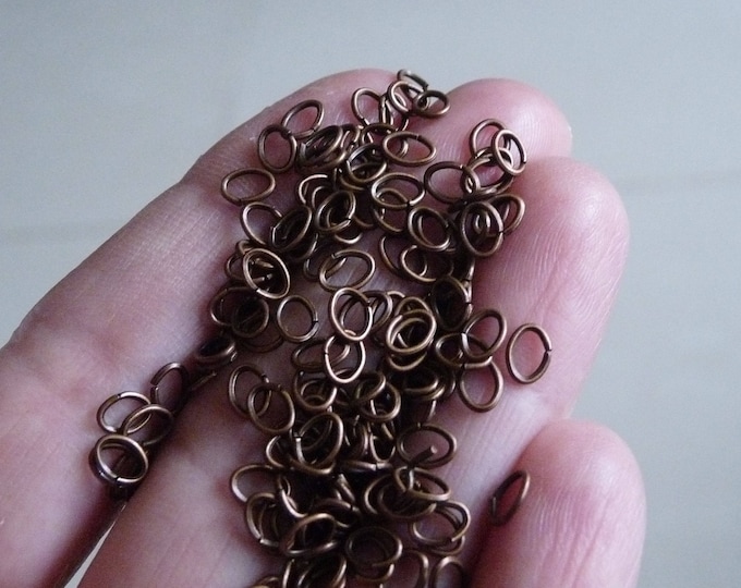 Jump Rings Oval Jump Rings Copper Jump Ring Copper Split - Etsy
