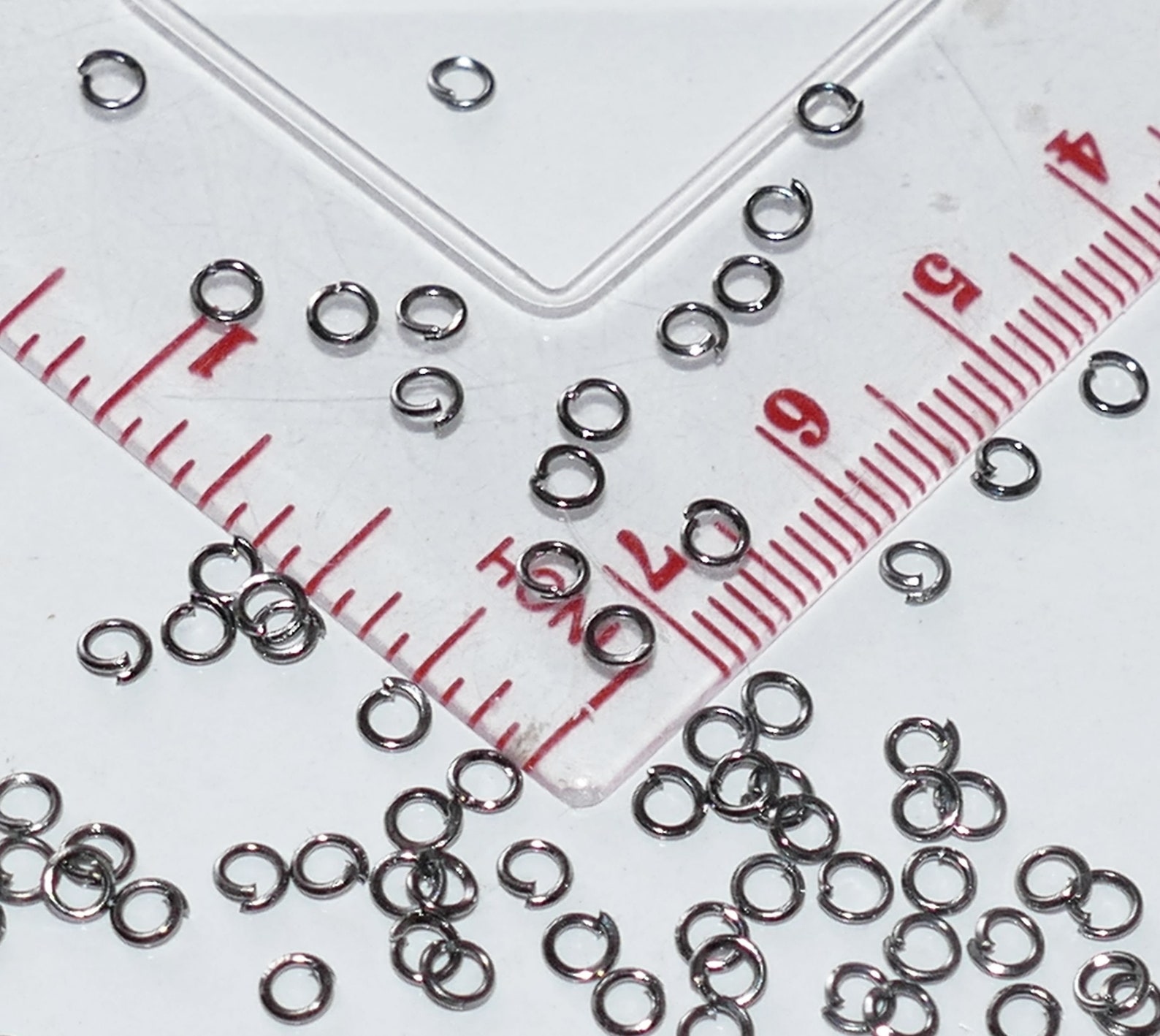 100x Gun Metal Black Jump Rings 3mm Open Jump Rings Clasp - Etsy