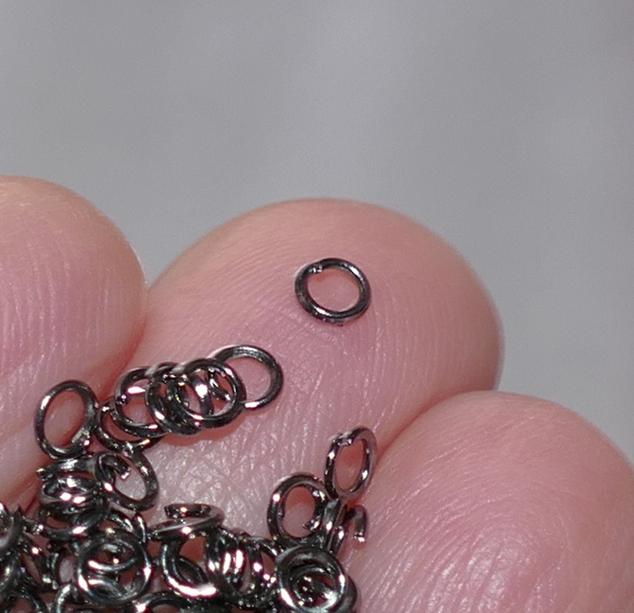 100x Gun Metal Black Jump Rings 3mm Open Jump Rings Clasp - Etsy